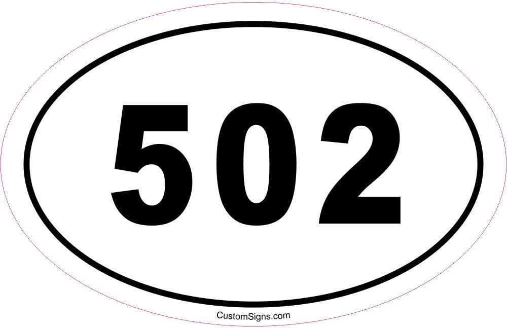 Amazon.com - 502 Area Code Bumper Sticker for Car