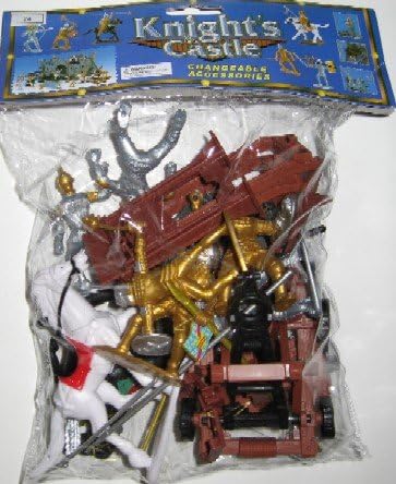 Amazon.com: Knights & Armor Playset (6 Knights, Weapons, 2 Horses ...