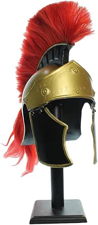 Amazon.com: RedSkyTrader Mens Roman Officer Plumed Helm One Size Fits ...