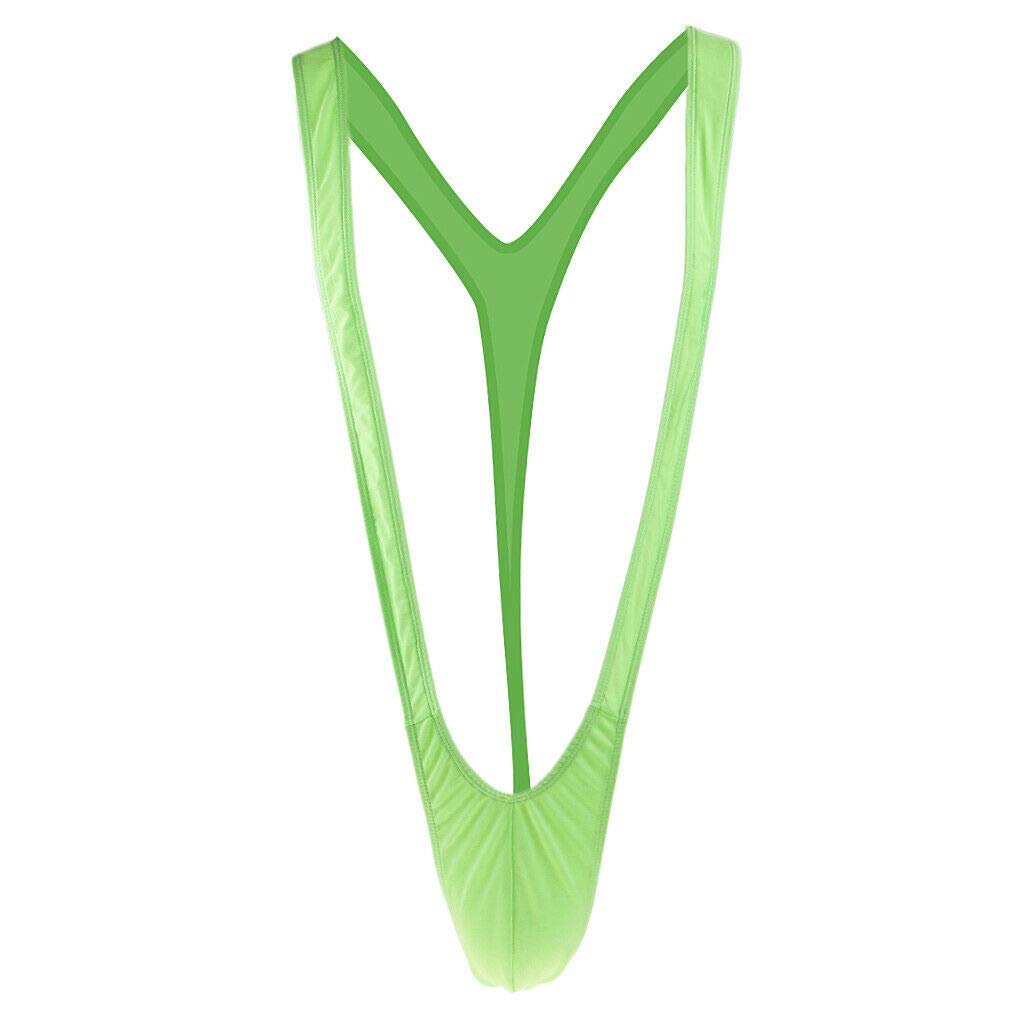 Buy ELECTROPRIME Men Sexy Green Borat Mankini Thong Bikini Costume Stag ...