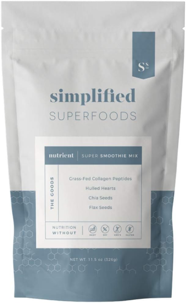 Amazon.com: Superfood Smoothie Mix (Collagen + Seeds) 16 Servings - 6g ...