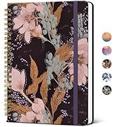 Amazon.com : ZOTIA Lined Spiral Journal Notebook for Women, A5 College ...