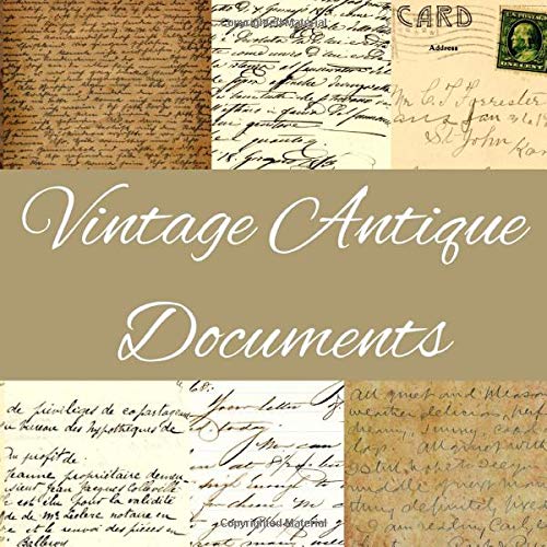 Vintage Antique Documents Scrapbook Embellishments Paper Handwritten ...