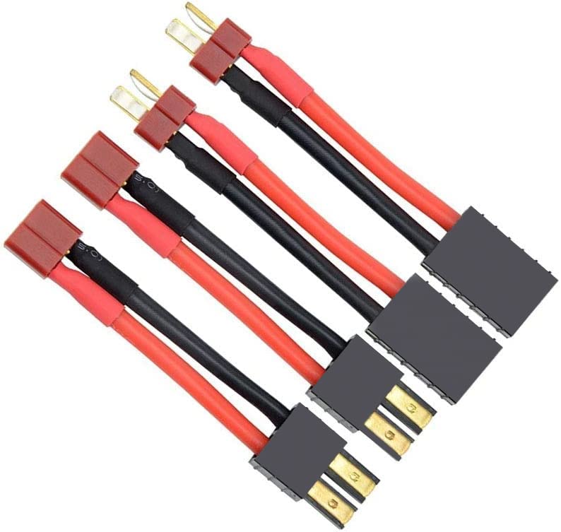 Amazon.com: FLY RC 2Pairs T Plug Rc Lipo Battery Charger Cable ...