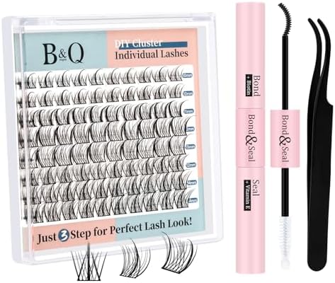 Amazon.com: B&Qaugen DIY Lash Extension Kit, B&Q Lash Cluster 80 Pcs ...
