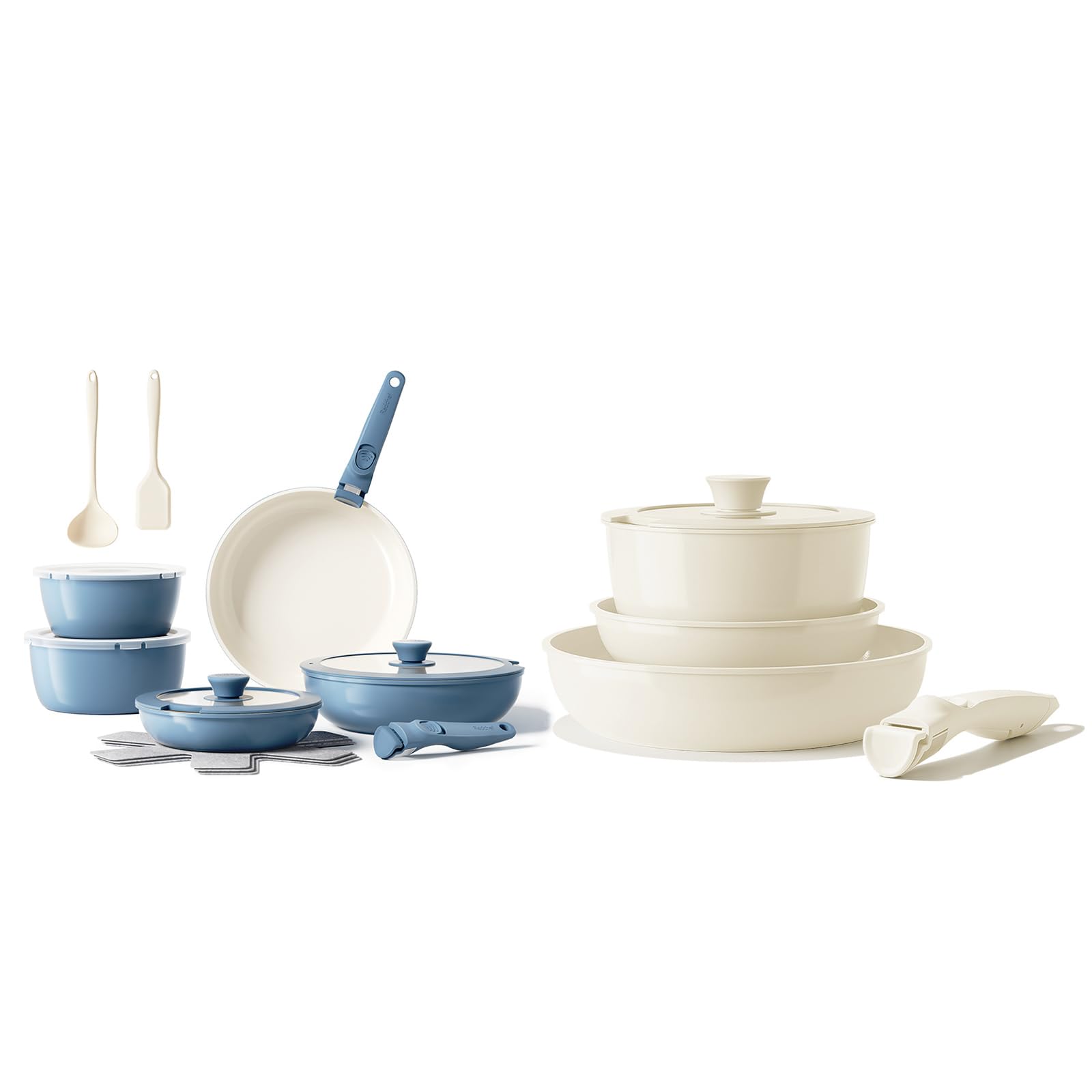 Amazon.com: Redchef 21pcs Ceramic Pots and Pans Set Non Stick, Nonstick ...