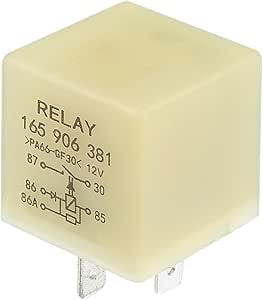 Amazon.com: X AUTOHAUX 5 Pin Solenoid Relay No.165906381 DC 12V 40A ...