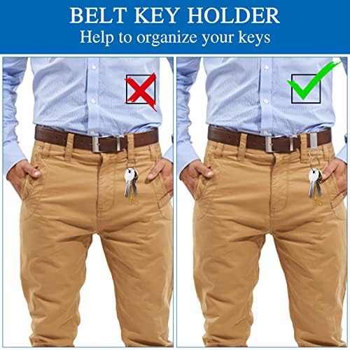 TIESOME 4pcs Belt Key Clip Key Chain, Belt Security Metal Key Holder ...