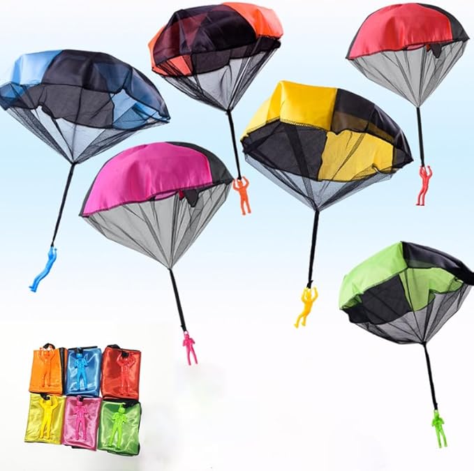 Amazon.com: WaHomeFm 6 Pcs Parachute Toy Children's Flying Toys ...