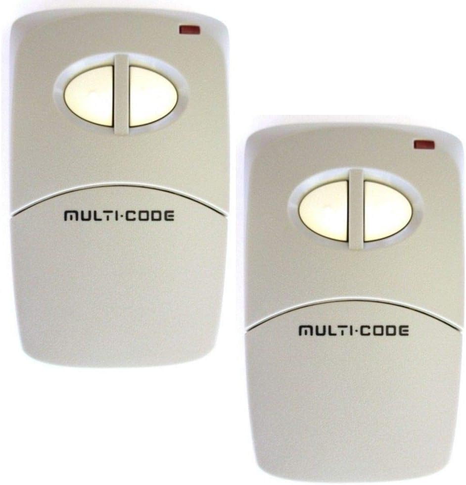 Two MultiCode 4120 300mhz 10 Code Gate Garage Remote Control Linear ...