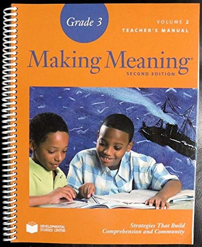 Making Meaning, Second Edition, Teacher's Manual, [Spiral-bound ...