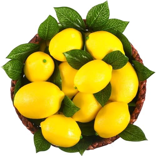 Amazon.com: SO CAL PRO Fake Lemons Lemon Decor for Kitchen Faux Fake ...