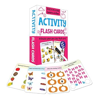 Flash Cards Activity - 30 Double Sided Wipe Clean Flash Cards for Kids ...
