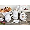 Amazon.com: Mud Pie Vintage Inspired Ceramic Mug Spoon-Par Tea Cup Set ...