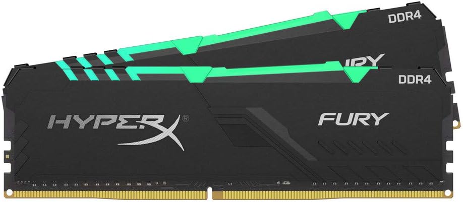 HyperX Fury 16GB 3200MHz DDR4 CL16 DIMM (Kit of 2) 1Rx8 RGB XMP Desktop ...