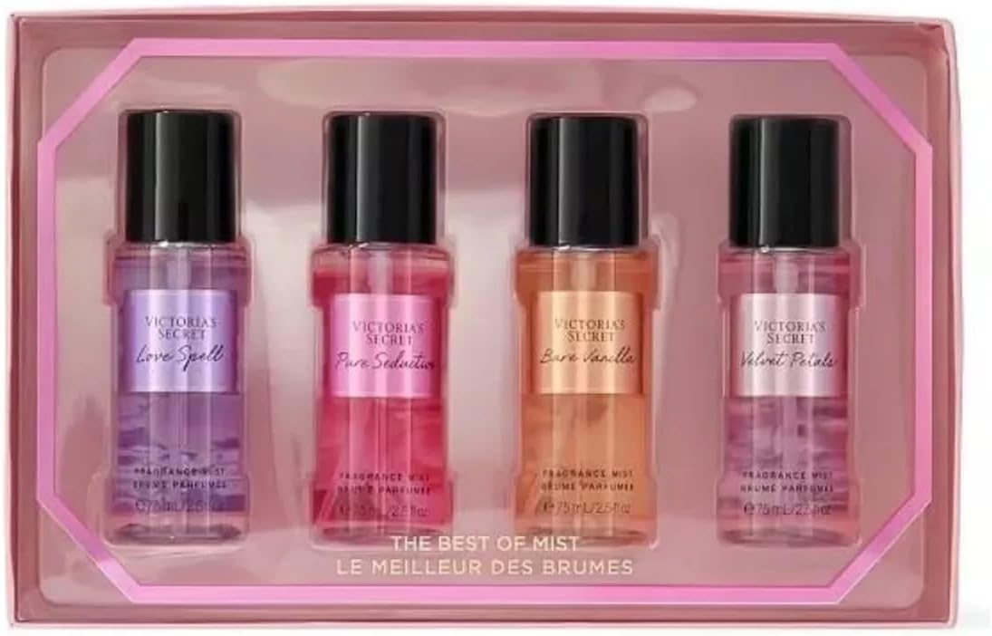 Set Victoria's Secret, 4 Mini Bodymist Original 75ml : Amazon.com.mx ...