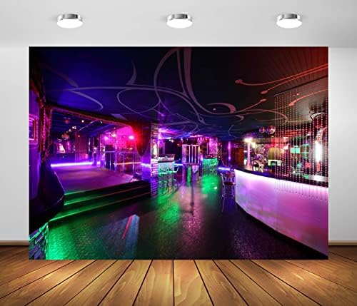 Amazon.com : BELECO 7x5ft Fabric Bright Nightclub Backdrop for ...