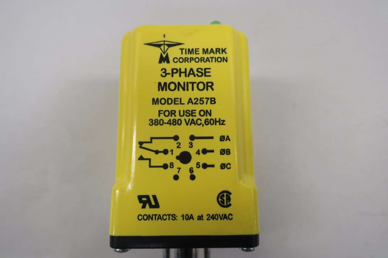 Time Mark 3-Phase Power Monitor Relay - Solid State Phase Loss Detector ...