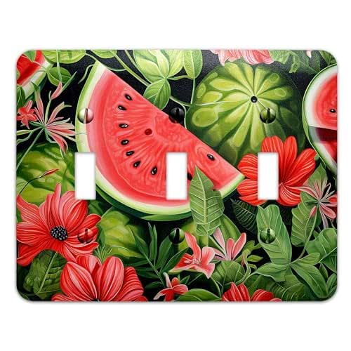 Amazon.com: Watermelon Feast Metal Decorative Light Switch Plate Cover ...