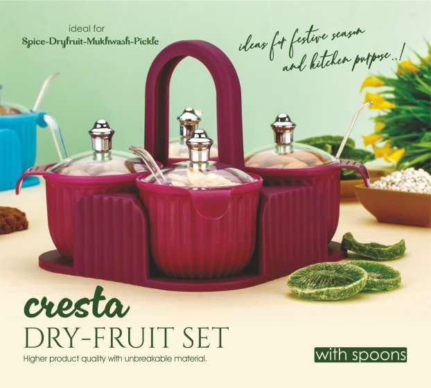 Buy KITCHEN SUNRAY Dry Fruit Containers with Lid |Dry Fruit Box for ...