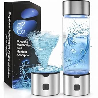 2025 New Hydrogen Water Bottle Generator, Portable Rechargeable Hydrogen Water Bottle 460ml with ...