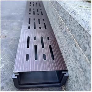 Heavy Duty Channel Drain Kit with Metal Grate, Exterior Water Drainage ...
