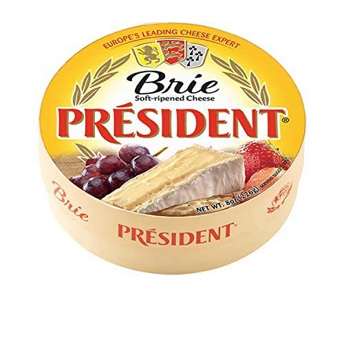 Amazon.com: President Brie Cheese Round, 8 oz : Grocery & Gourmet Food