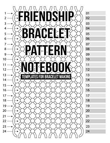 Friendship Bracelet Pattern Notebook: Templates for 14 string ...