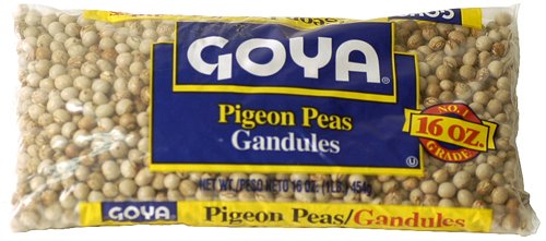 Amazon.com : Goya Gandules (Dry Pigeon Peas) 14oz, Tan : Pigeon Peas ...