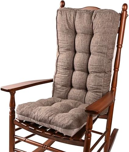 Amazon.com: KGPLOME 18 in Jumbo Rocking Chair Cushions with Ties,Non ...