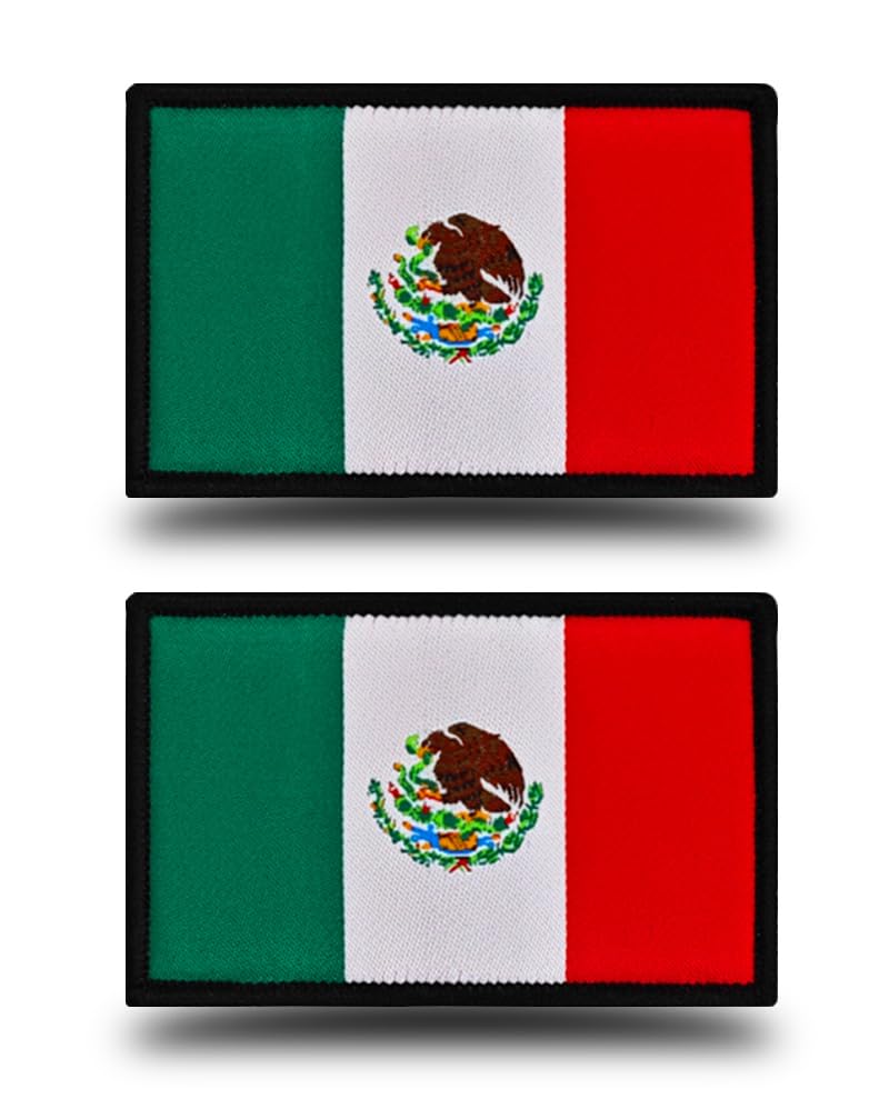 Amazon.com: 2 Pieces Mexico Flag Tactical Patch | Clear Knitting ...