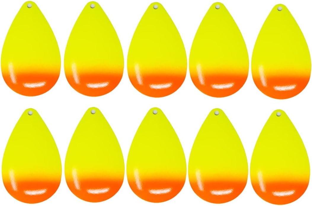 Amazon.com : 10 Pack Magnum Colorado #12 Musky Bucktail Spinner Blades ...