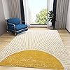 Amazon.com: Boho Yellow Sun Area Rug, Mid Century Sunrise Rectangle ...
