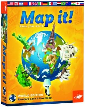 Amazon.com: FoxMind Games Map It World : Toys & Games