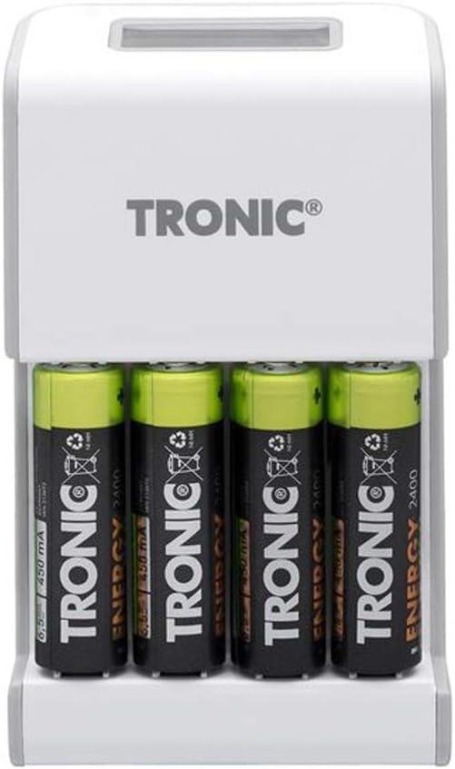 Tronic Battery Charger with USB port + 4 AAA 900mAh Rechargeable ...