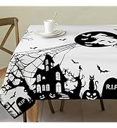 Amazon.com: cusugbaso Halloween Tablecloth 60x84 Inches Rectangle ...