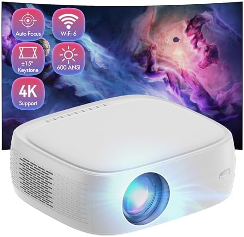 Amazon.com: Projector, [Auto Focus] QIGEEKU 4K Projector with WiFi and ...