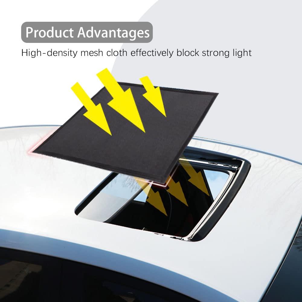 Snapklik.com : Magnetic Car Sunroof Sun Shade Breathable Mesh, Sunroof ...