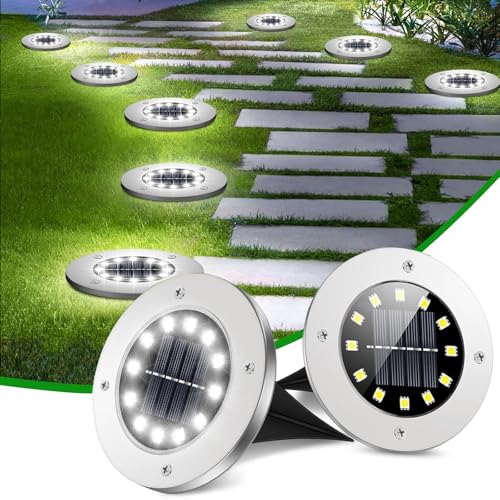 Top 10 Solar Ground Disk Lights of 2022 - Katynel