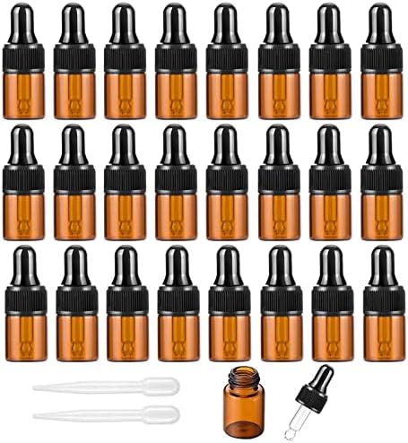 30pcs 2ml Dropper Bottle,Empty Mini Bottles with 3pcs Dropper Pipettes ...