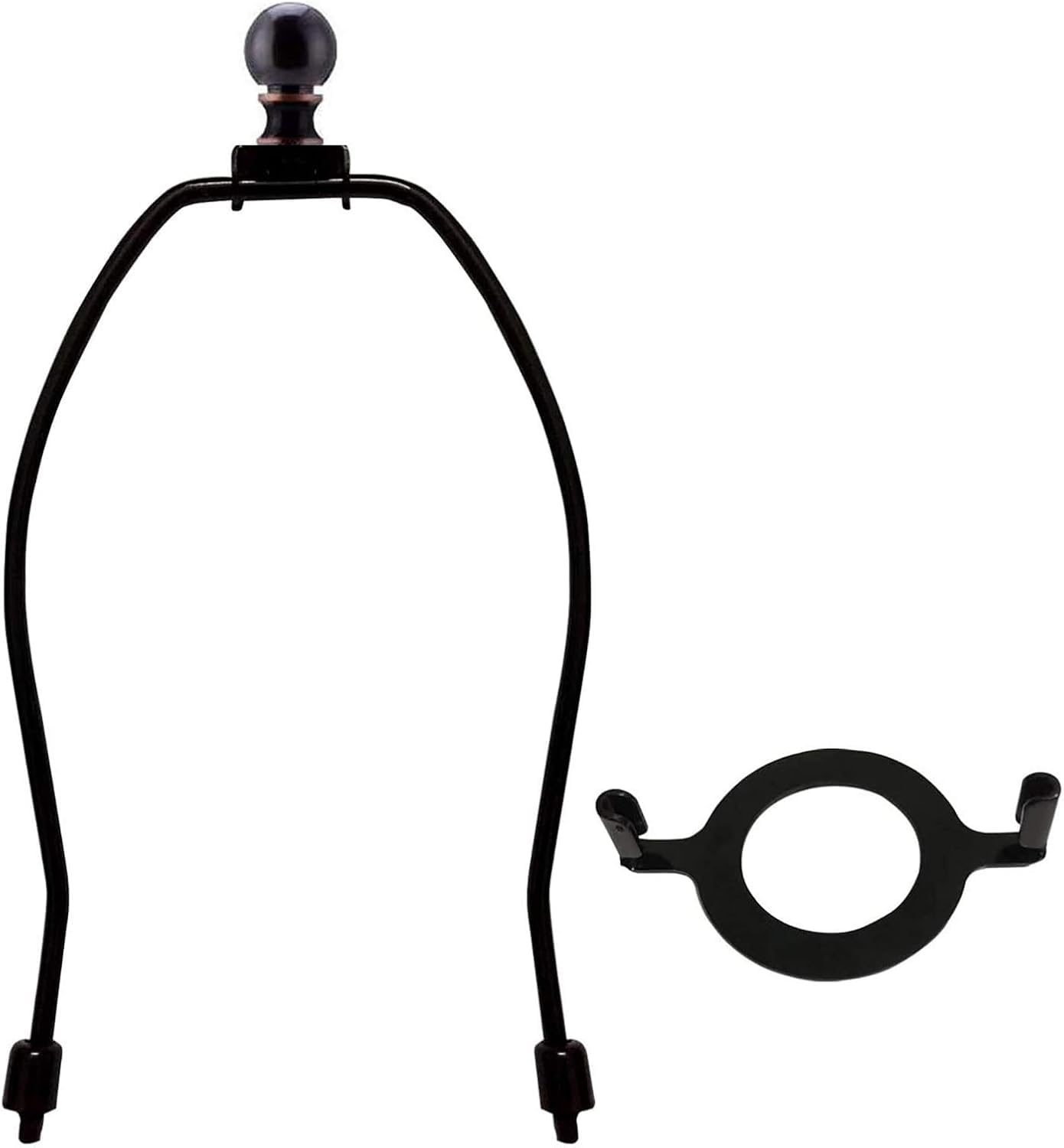 6" Lamp Shade Harp Holder and E26 Light Base UNO Fitter Adapter ...