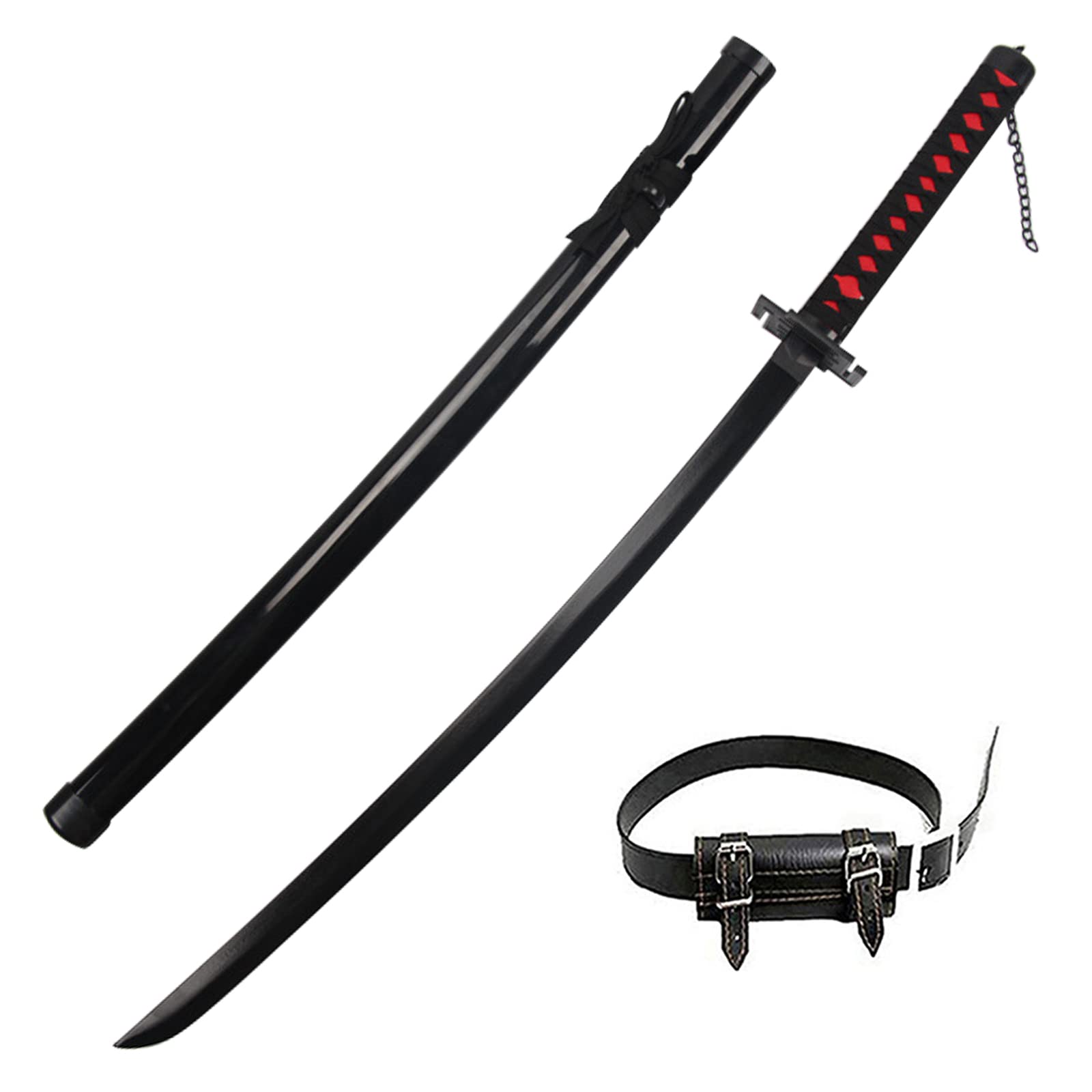 Buy AKDXMBleach Ichigo Kurosaki Tensa Zangetsu 104cm Wooden Cosplay ...