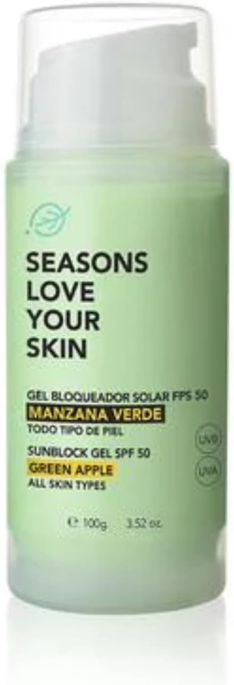 Seasons Love Your Skin Bloqueador Solar en Gel Fps50, Manzana, 100 ml ...