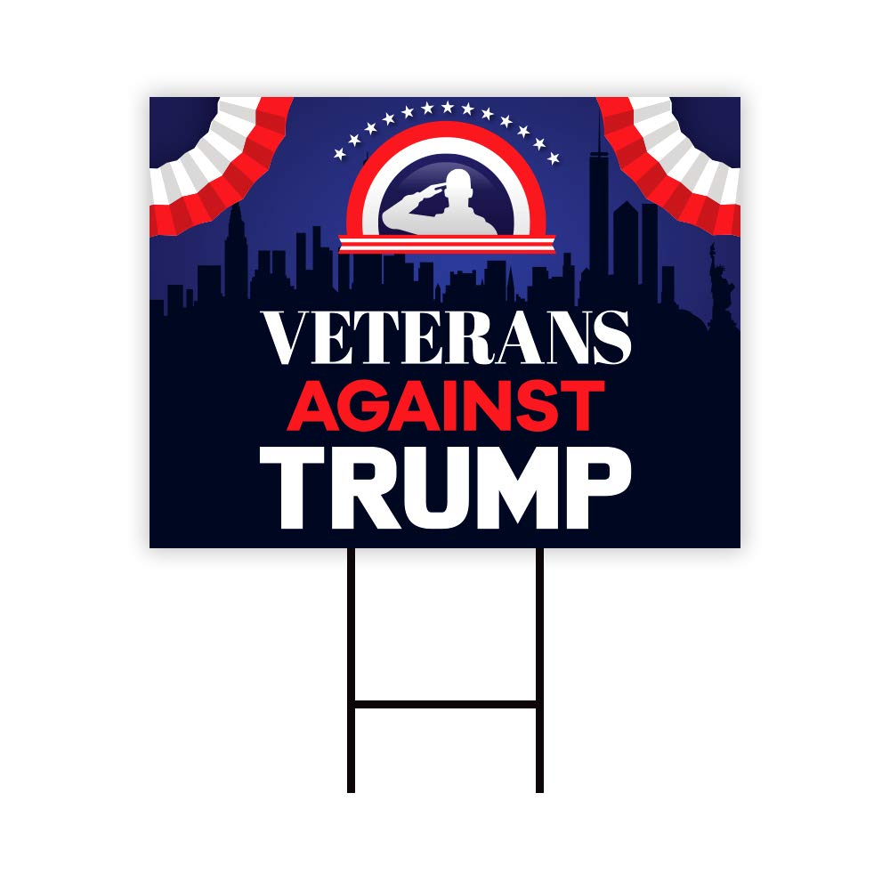 Amazon.com : Veterans Against Trump 2020 Yard Sign 18" x 12 ...