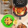 Amazon.com: Buauty 3 Pack Air Fryer Silicone Liners 8inch Air Fryer ...