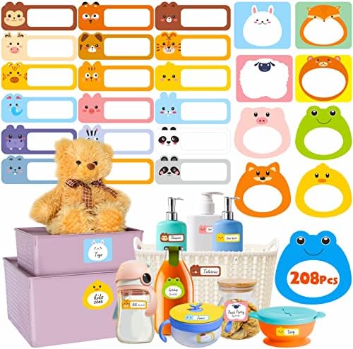 Amazon.com: 208 PCS Baby Food Labels, 26 Adorable Designs Removable ...