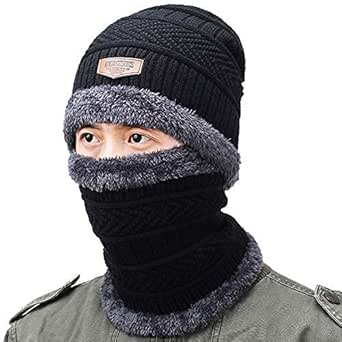 Buy NEELAM EXPORTS Wool Beanie Cap' & Muffler for Mens & Women – Winter Cap for Men – Men’s ...