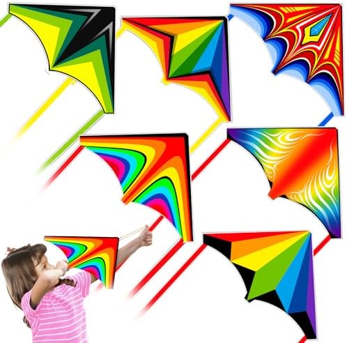 Amazon.com: 6 Pcs Mini Kites for Kids Ages 3-5 4-8 8-12, Finger ...