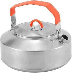 1L Ultralight Titanium Kettle, Outdoor Portable Tea Kettle Water Kettle ...