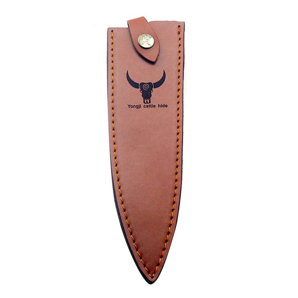 Buy Leather Sheaths Heavy Duty Chef Guard Hunting Knives Blade Edge ...